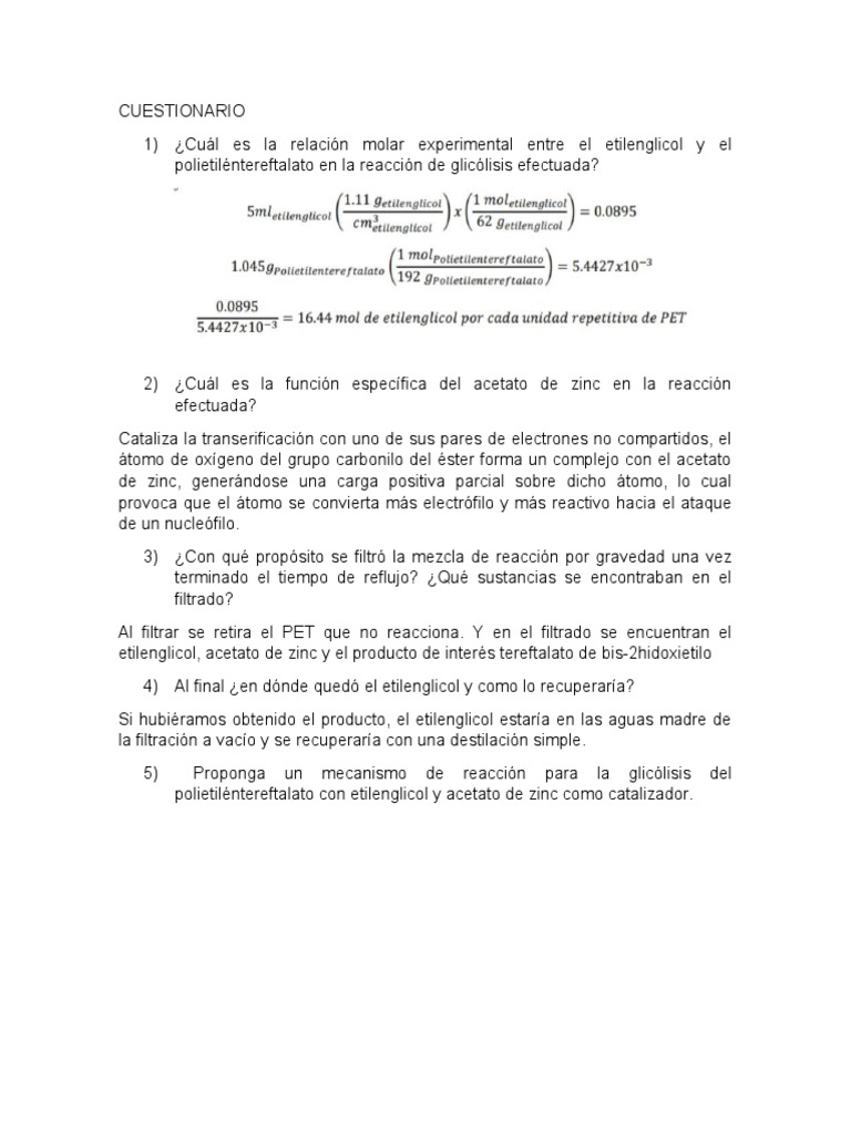 Cuestionario Experimento 7 | PDF