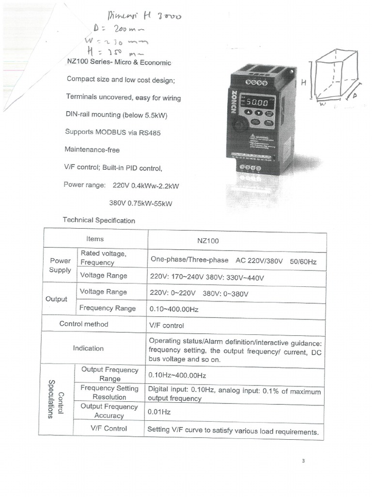 Zhongchen NZ100 Series | PDF