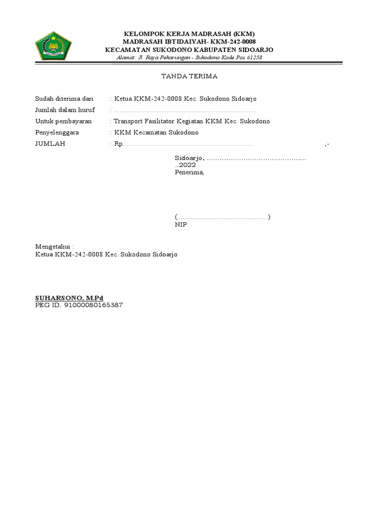 Tanda Terima Transport | PDF