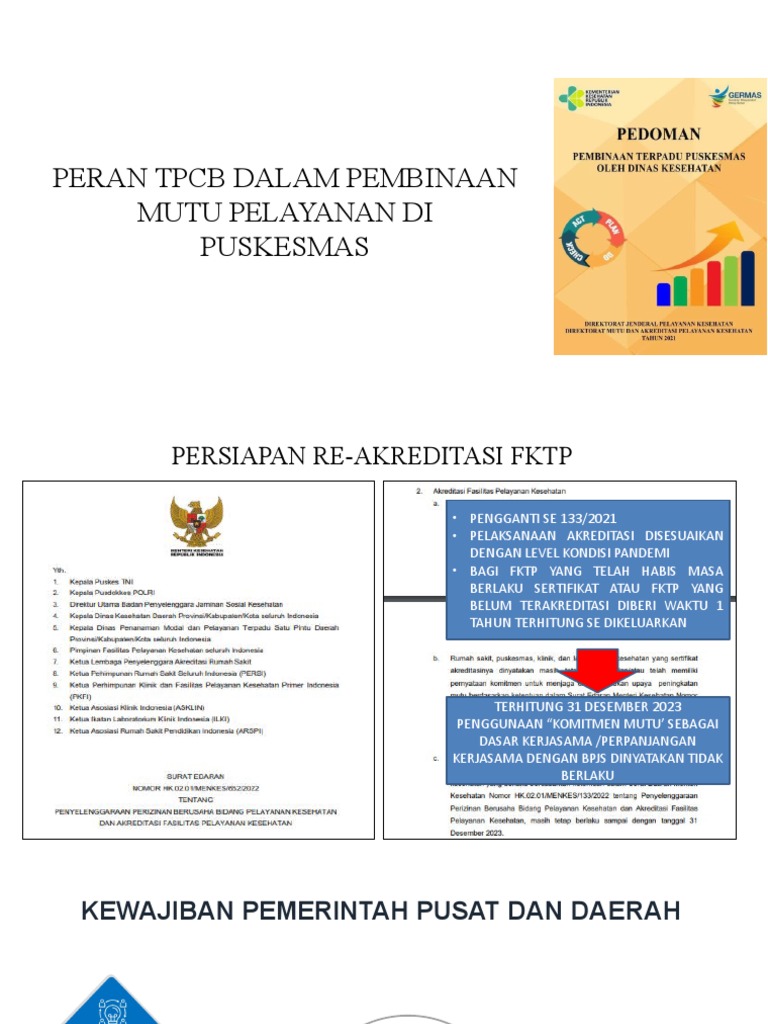 STANDAR AKREDITASI SEBAGAI PANDUAN TPCB | PDF