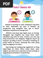 Pang Abay Na Pamaraan Worksheet | PDF