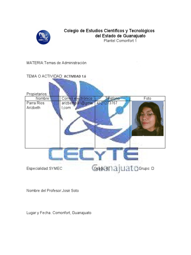 Arizbeth Parra - Actividad 1.6 | PDF