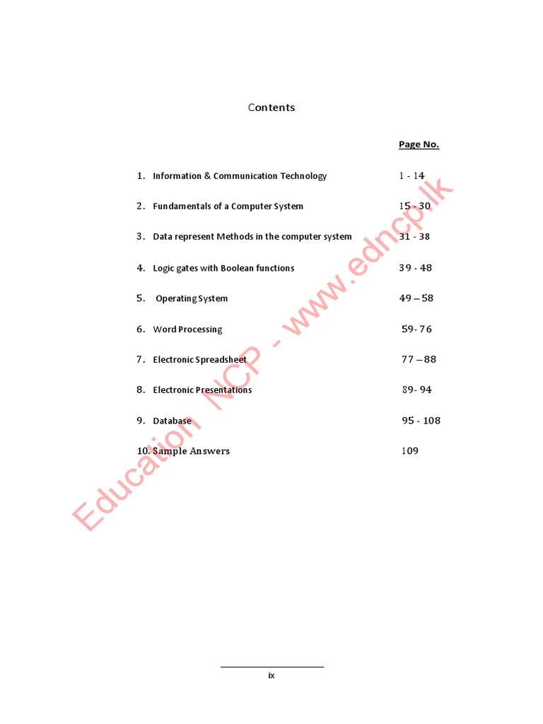 Grade 10 Workbook | PDF | Input/Output | Computer Data Storage