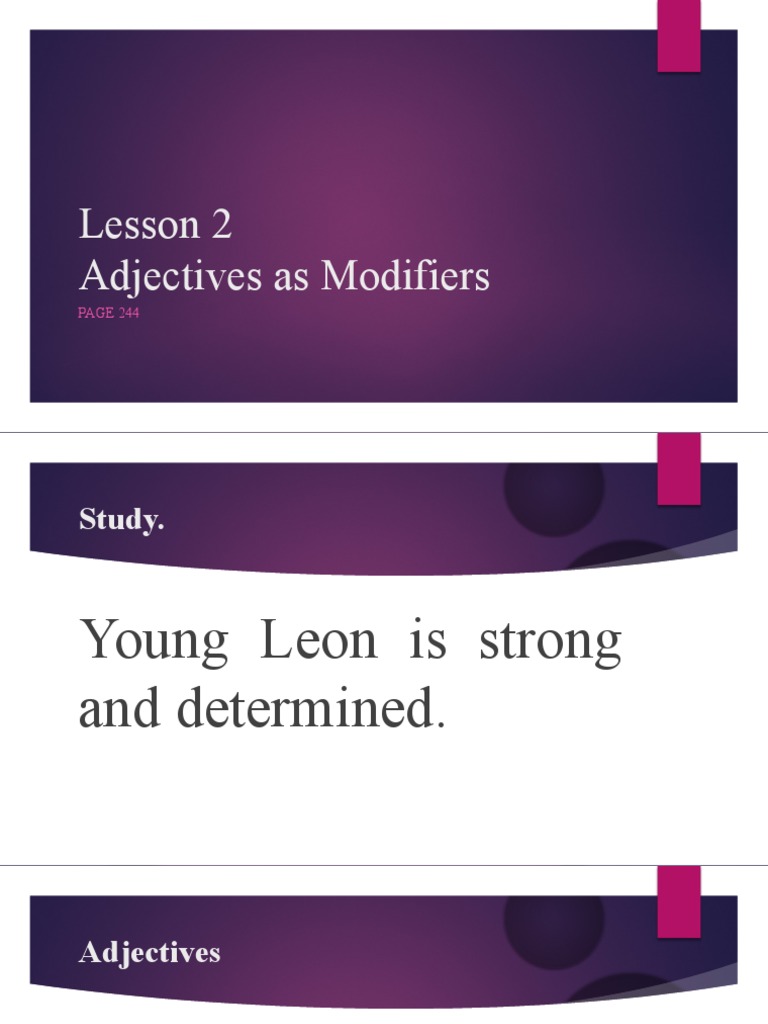 Modifying nouns and pronouns | PDF