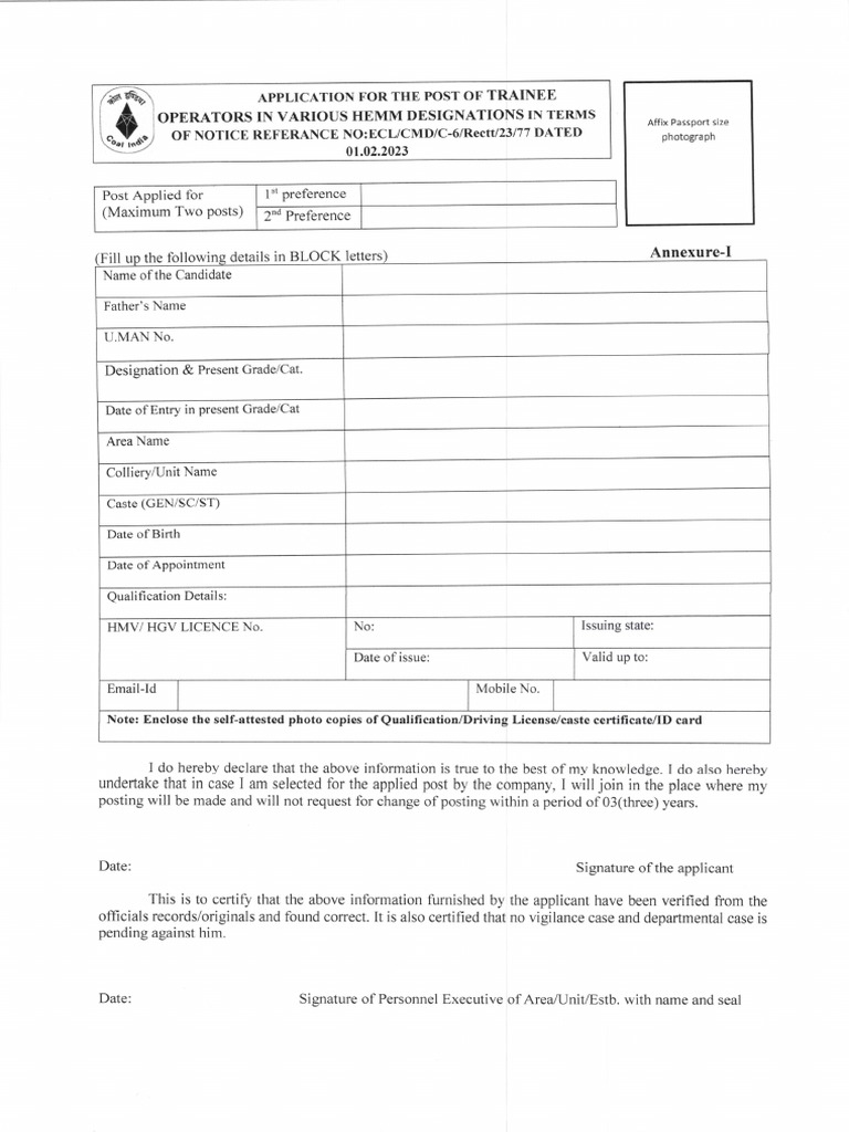 Application Format | PDF