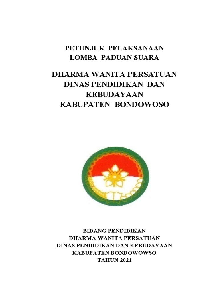 Juklak Lomba Paduan Suara DWP 2021 | PDF Juklak Lomba Paduan Suara DWP 2021 | PDF