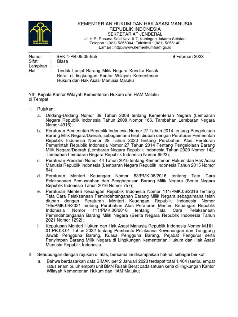 Surat TL TTD | PDF