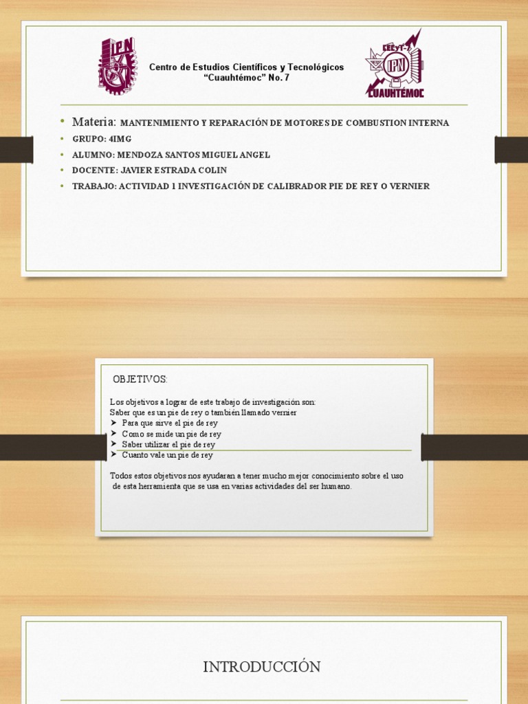 Uso y Tipos del Pie de Rey Vernier | PDF | Herramientas