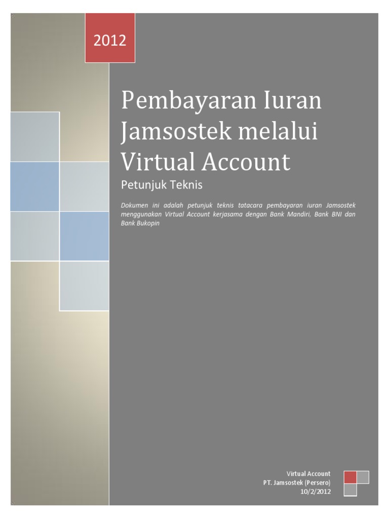 Pembayaran Jamsostek via Virtual Account | PDF