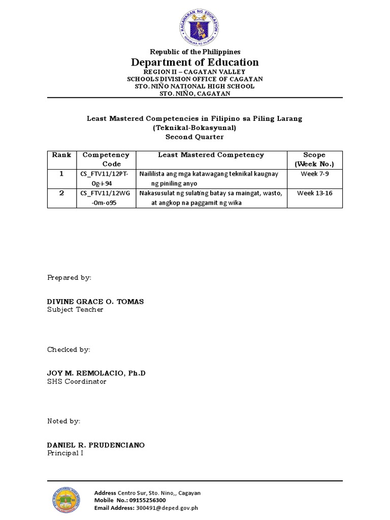 Q2 LMC 2023 | PDF | Philippines