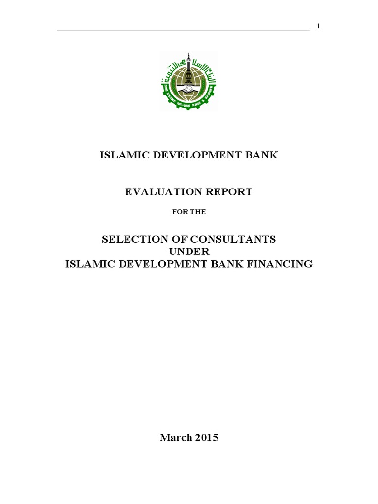 IDB Consultant Selection Evaluation Guide | PDF | Evaluation | Request ...