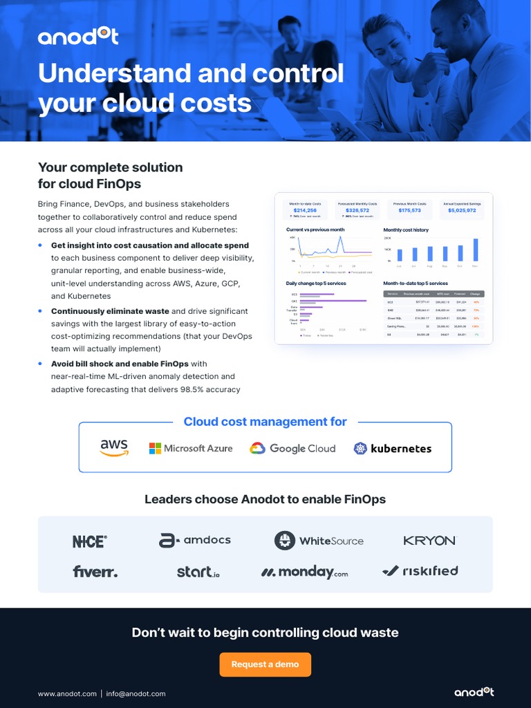 Anodot Cloud Cost Solution Brief | PDF | Cloud Computing | Amazon Web ...