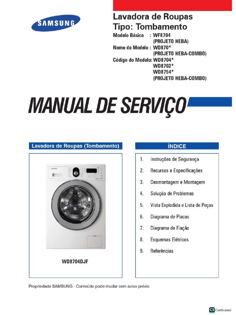 Samsung WD 8704 Eja | PDF