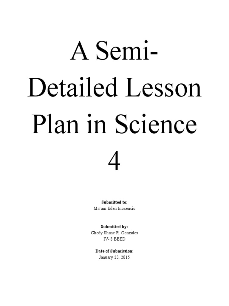 Grade 4 Science Lesson Plan: Soil Erosion | PDF | Soil | Erosion