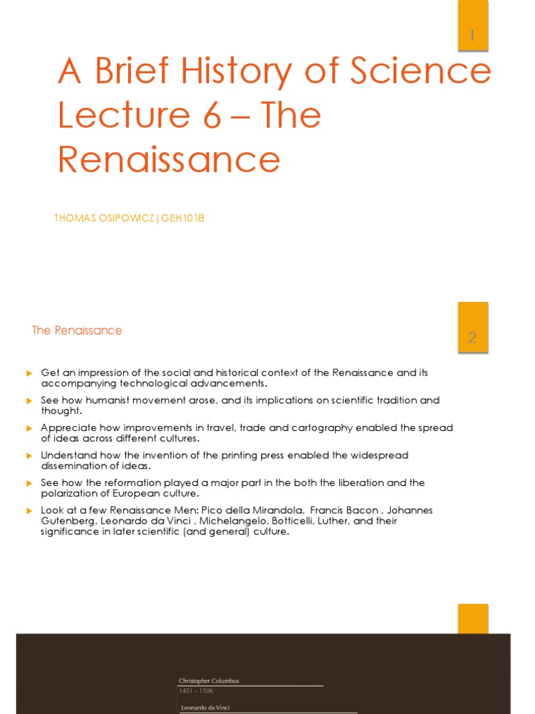 Light Lecture 2023 6 The Renaissance | PDF | Renaissance | Indulgence