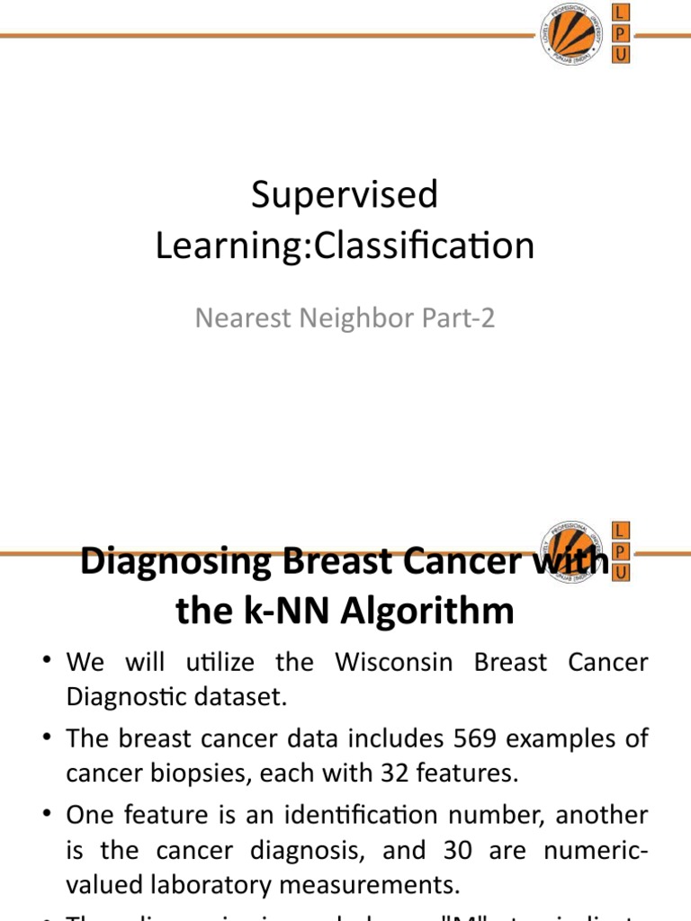 Supervised Learningclassification Part2 | PDF | Medical Diagnosis | Cognitive Science