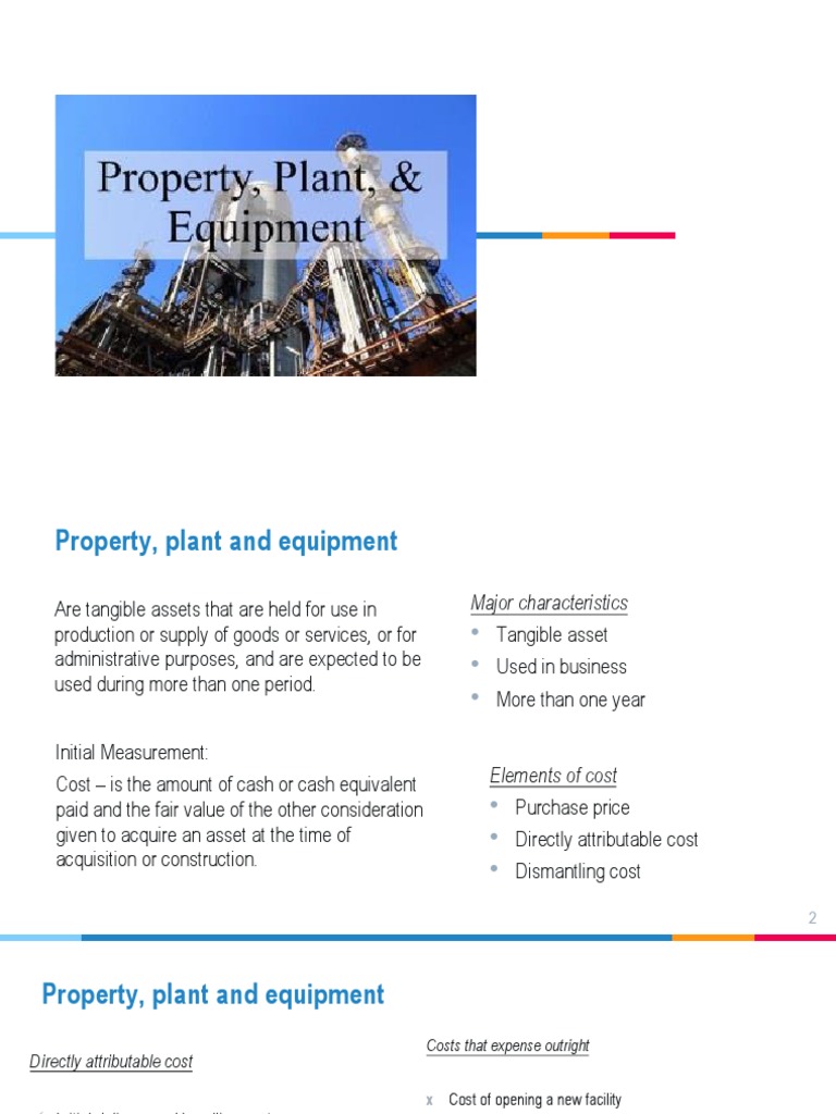 Property, Plant and Equipment | PDF | Depreciation | Cost