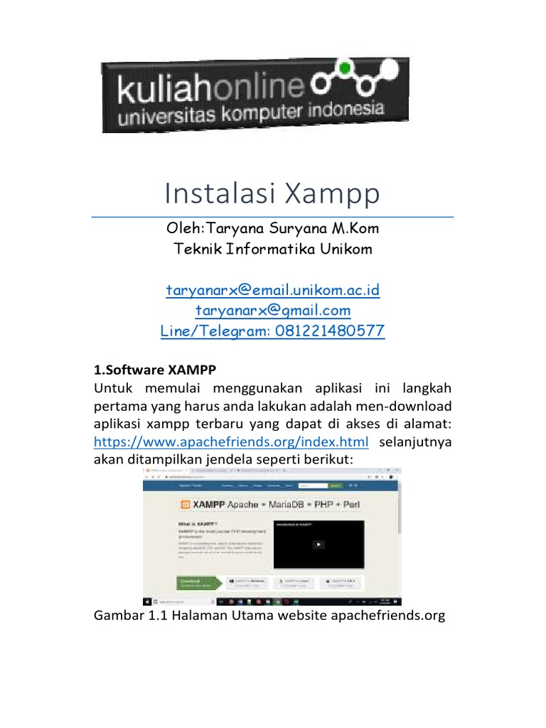 Bab1 Instalasi Xampp | PDF | Komputer | Teknologi & Rekayasa