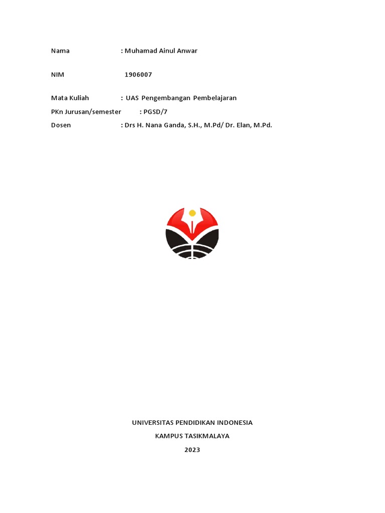 Muhamad Ainul Anwar Uas Pengembangan PKN | PDF