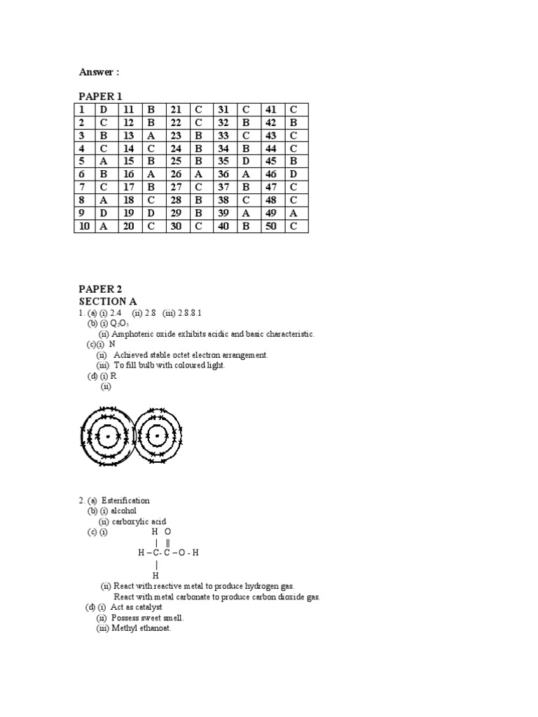Answer Pelangi 1 | PDF | Precipitation (Chemistry) | Chemical Compounds