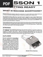 Machine Shorthand Keyboard Basics | PDF | Shorthand | Computer Keyboard