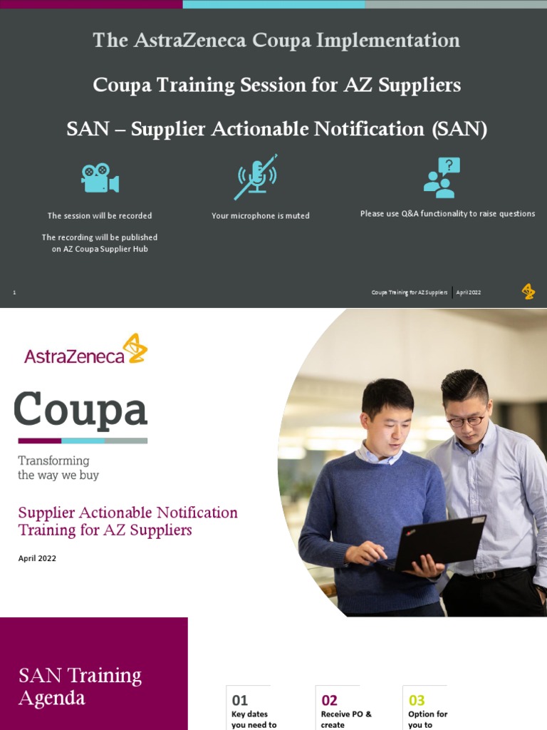 W3 SAN Suppliers Training Deck | PDF | Software | Communication