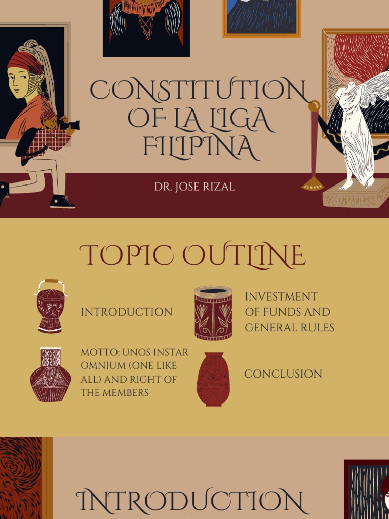The Constitution of La Liga Filipina | PDF | Philippines