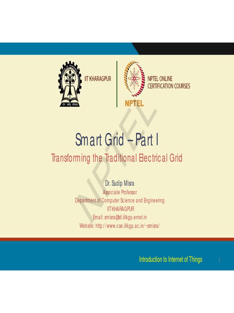 Week 11 Lecture Material | PDF | Smart Grid | Internet Of Things