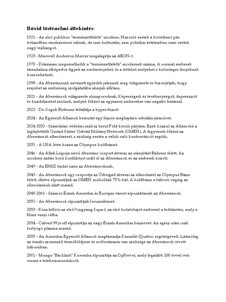 Aeon Trinity Hun Basics | PDF