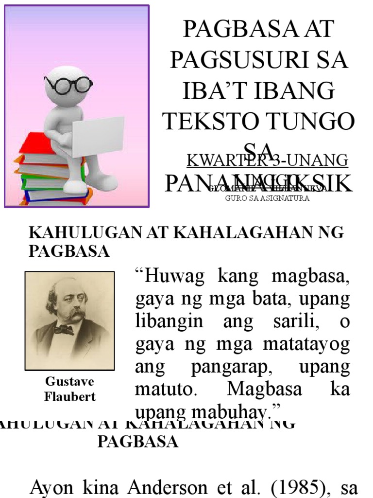 Week 1 - Panimula | PDF