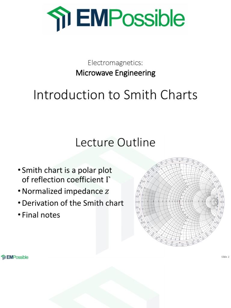 Lecture Introduction To Smith Charts | PDF | Electrical Engineering | Electricity