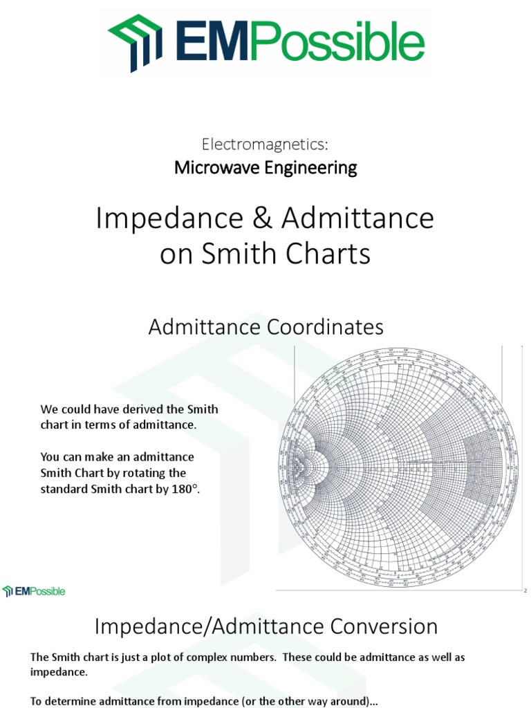 Lecture Impedance and Admittance On Smith Charts | PDF | Physics | Materials Science