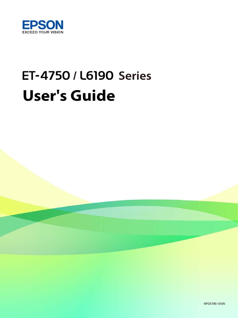 Manual Epson-L6190 | PDF | Microsoft Windows | Image Scanner