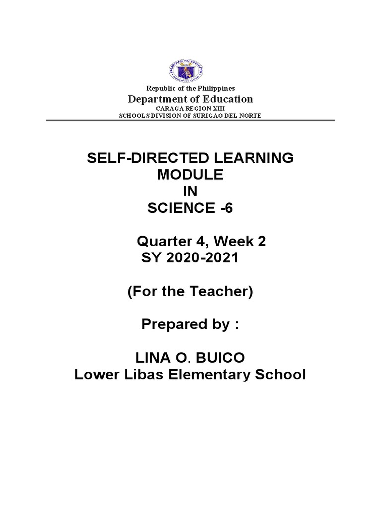 SLM 4TH Quarter Module 2 Teacher | PDF | Volcano | Types Of Volcanic ...
