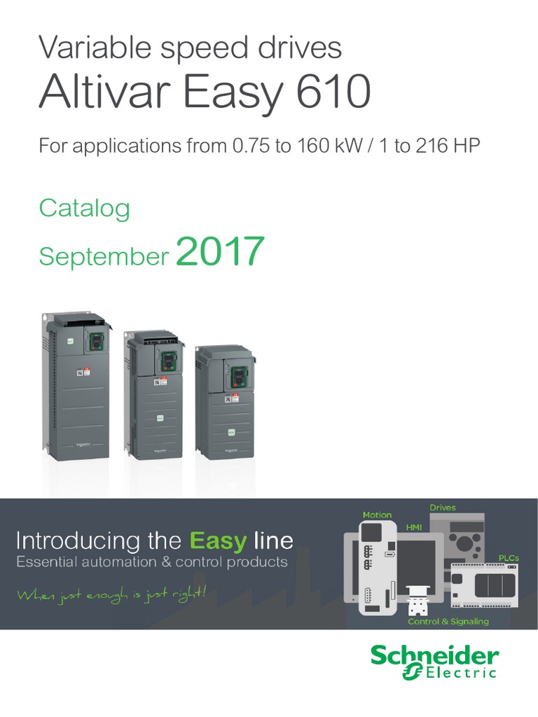 Cat ATV610 2017 | PDF | Electric Motor | Electromagnetic Compatibility