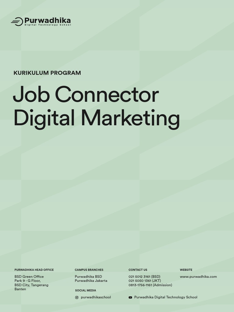 Curriculum-Job Connector Digital Marketing | PDF
