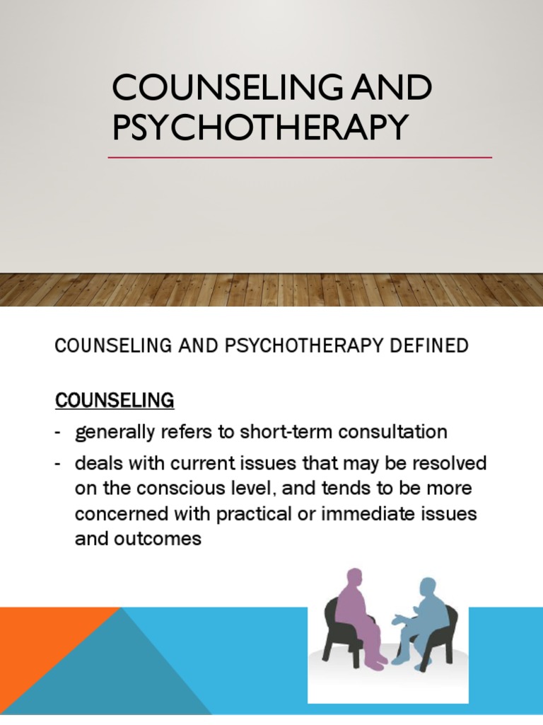 1 Counseling and Psychotherapy | PDF | Psychotherapy | Psychology