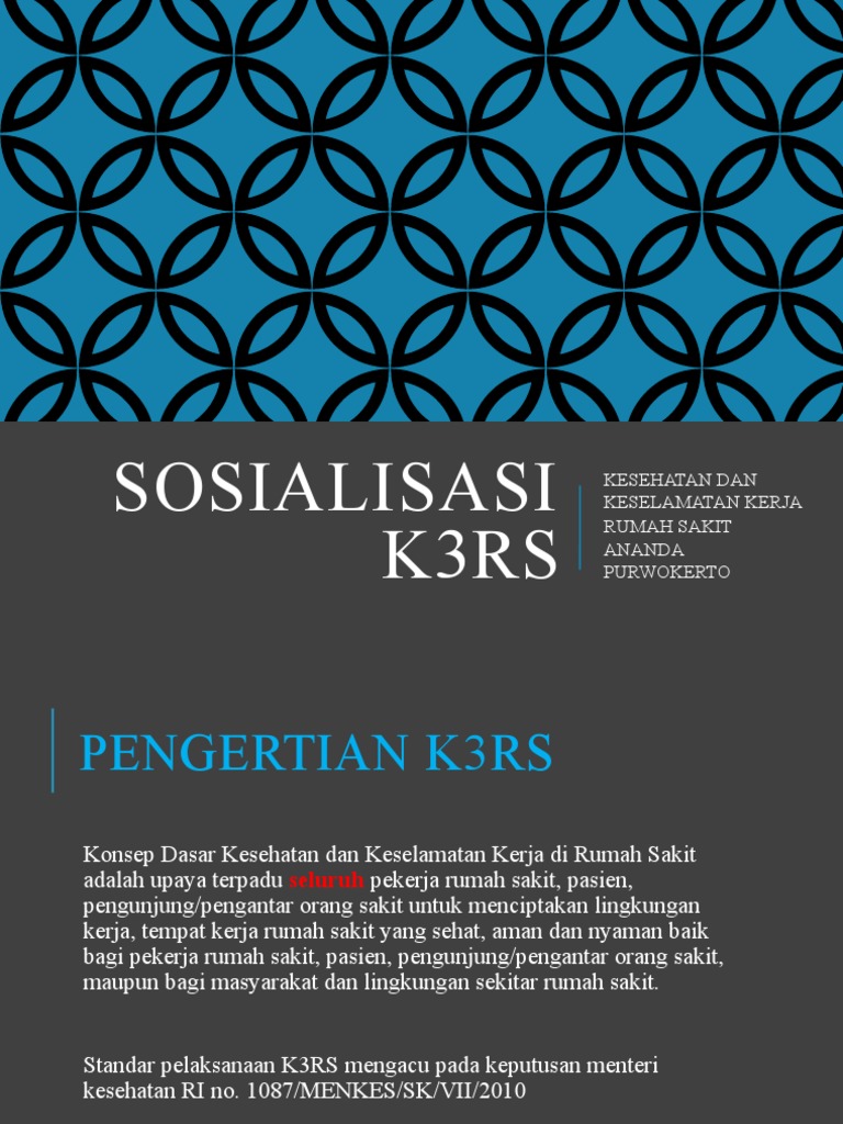 Sosialisasi K3RS | PDF | Sains & Matematika