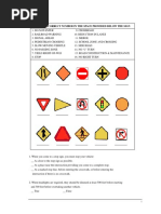 DMV Permit Test Cheat Sheet | PDF | Pedestrian Crossing | Traffic