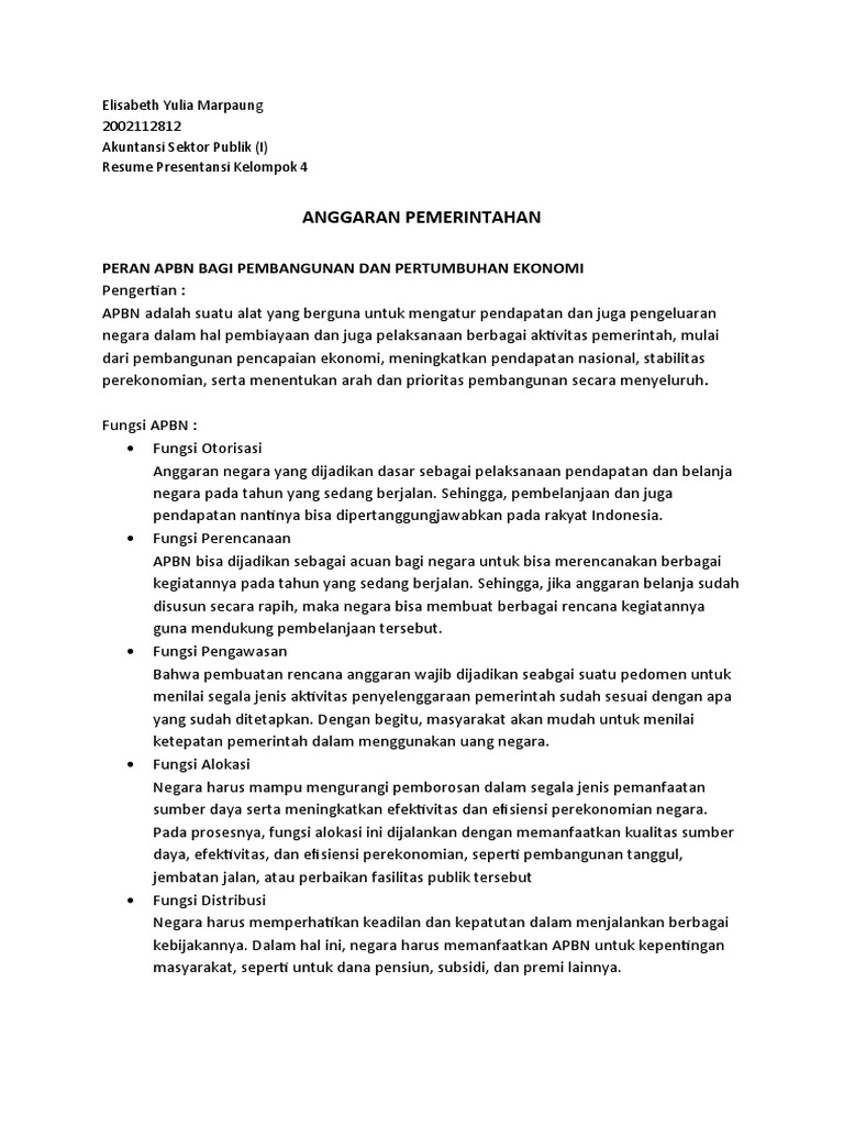 Resume ASP 4 Elisabeth Yulia 2002112812 | PDF