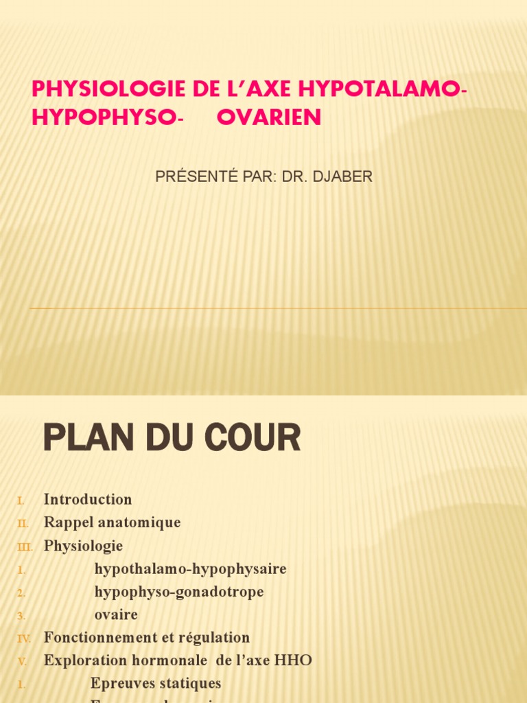 Axe Hypothalmo | PDF | Hypothalamus | Hypophyse