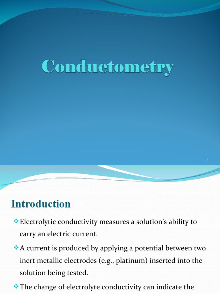 12 - Conductometry, Coulometry & Polarography | PDF | Titration | Chemistry