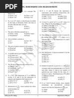 Unit and Dimensions Practice Problems (Physics) | PDF | Force ...