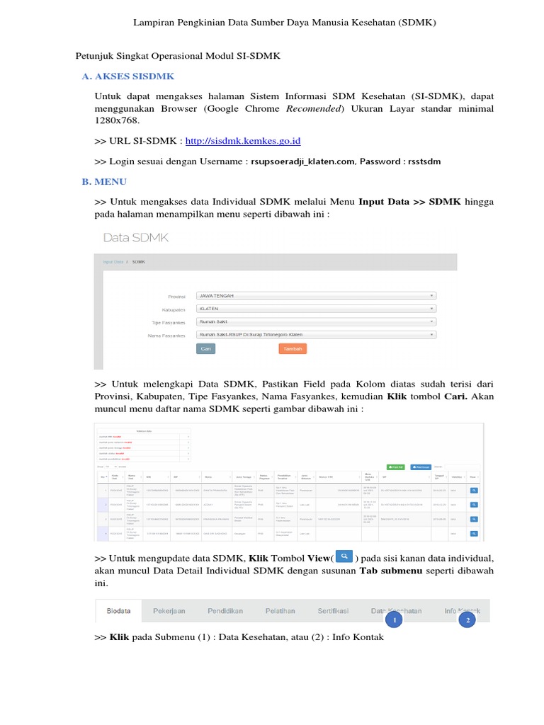 Tata Cara Input SISDMK | PDF | Pengelolaan Keuangan & Uang