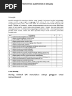 Self Reporting Questionnaire 29 (SRQ 29) | PDF | Pengembangan Diri ...