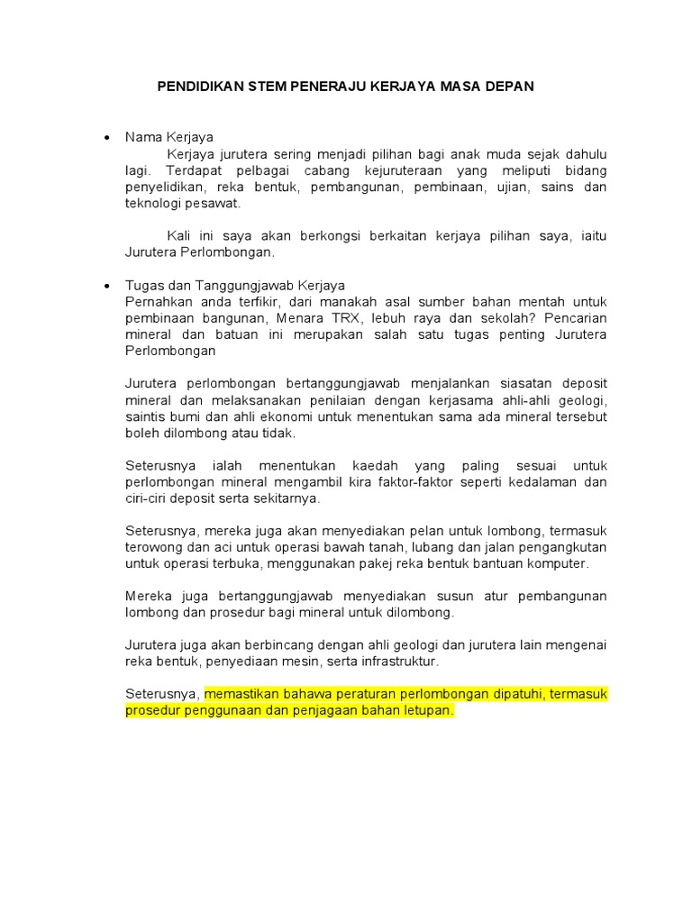 STEM MEMBENTUK MASA DEPAN | PDF