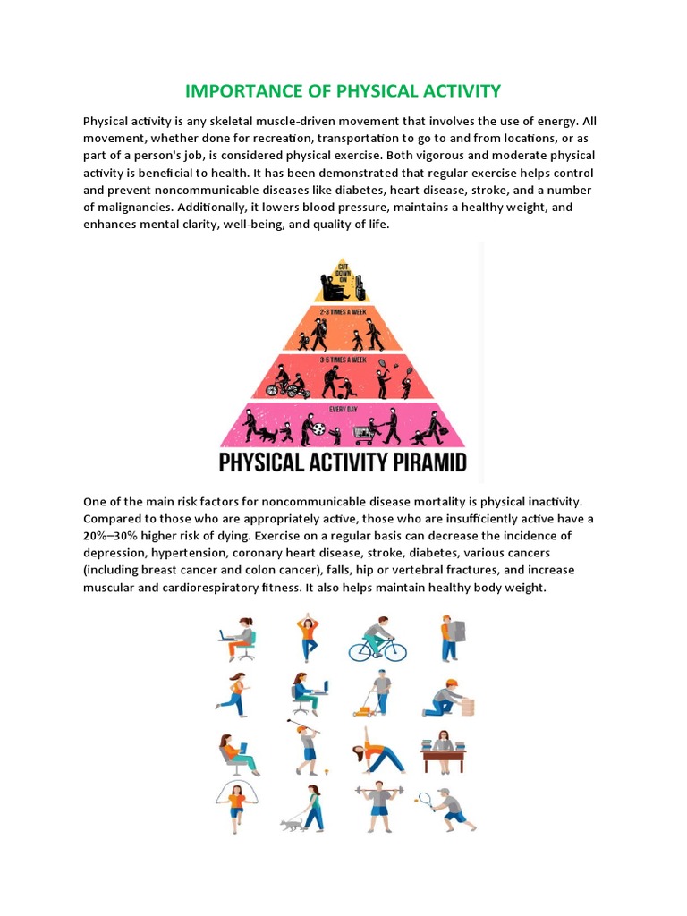 Importance of Physical Activity | PDF