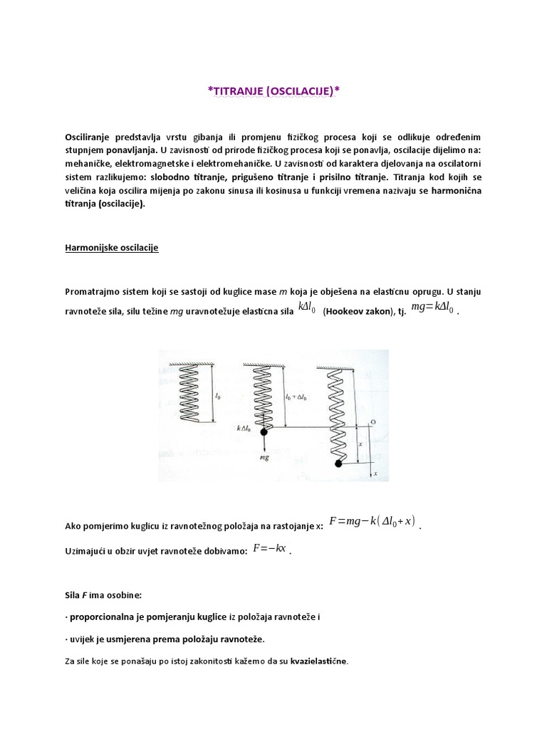 FIZIKA 1-Zavrsni | PDF