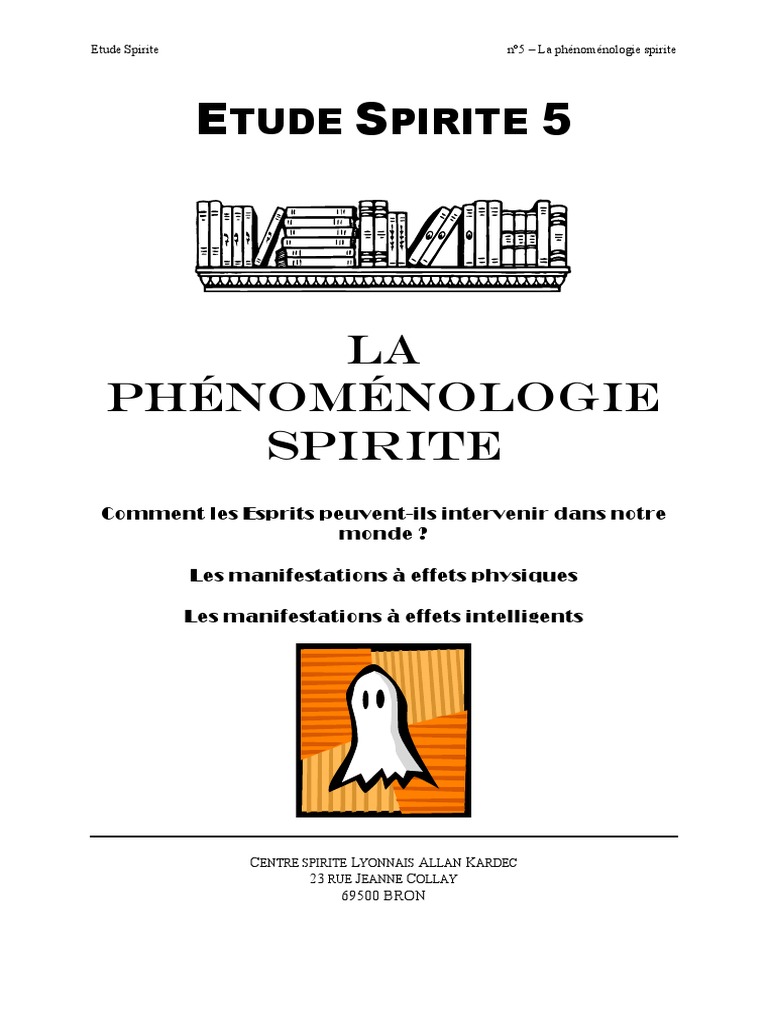 Phénoménologie des manifestations spirites | PDF | Spiritualisme ...
