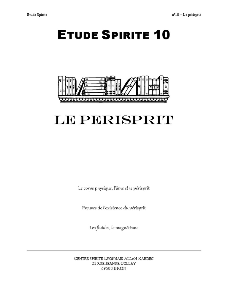 Le Périsprit : Lien entre Âme et Corps | PDF | Spiritualisme | Âme